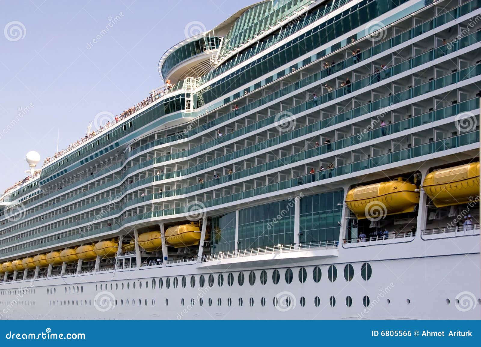 Side view of cruise ship stock photo. Image of liner, ship - 6805566