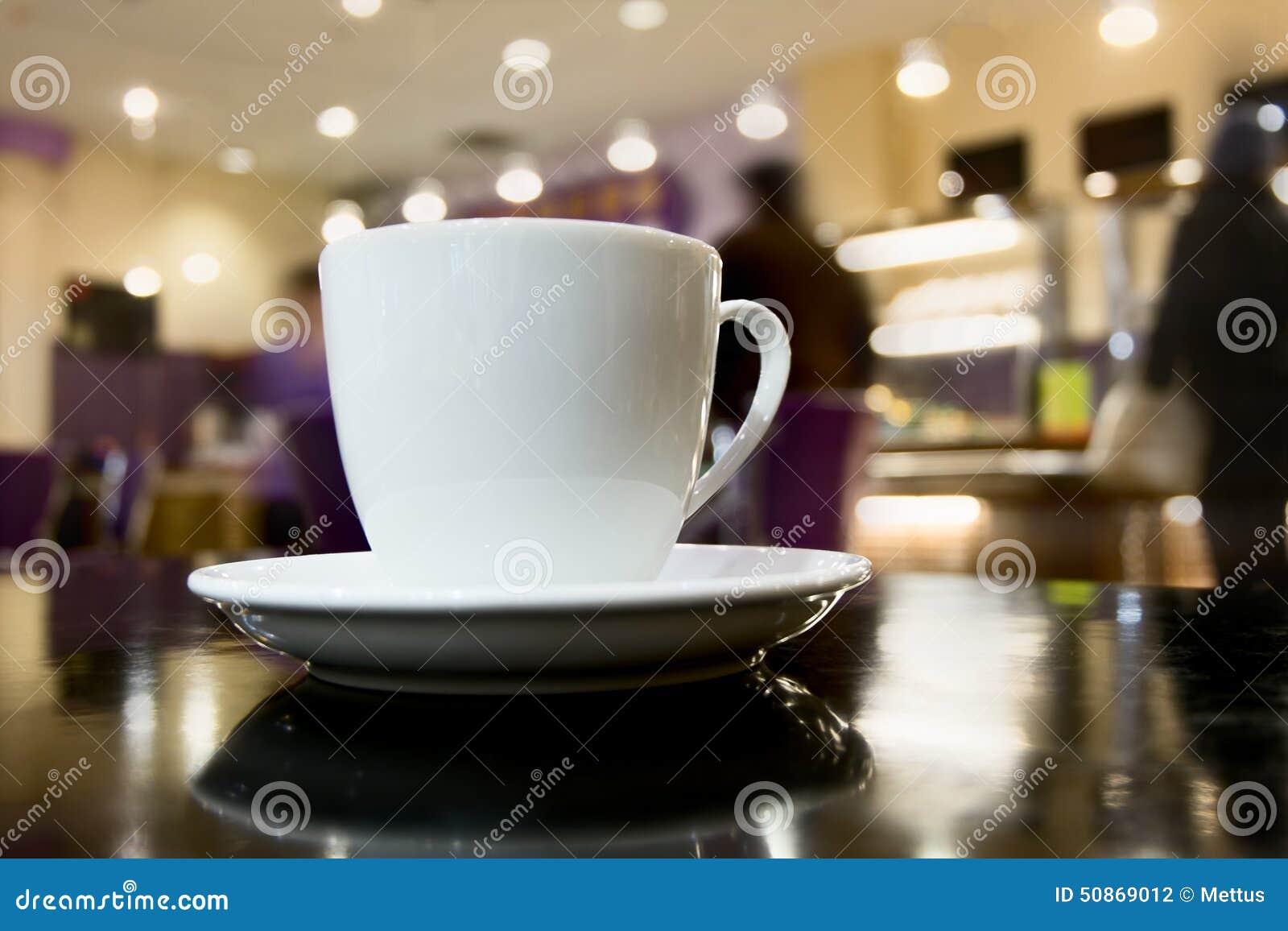 Side view of cup of coffee stock photo. Image of cafeteria - 50869012