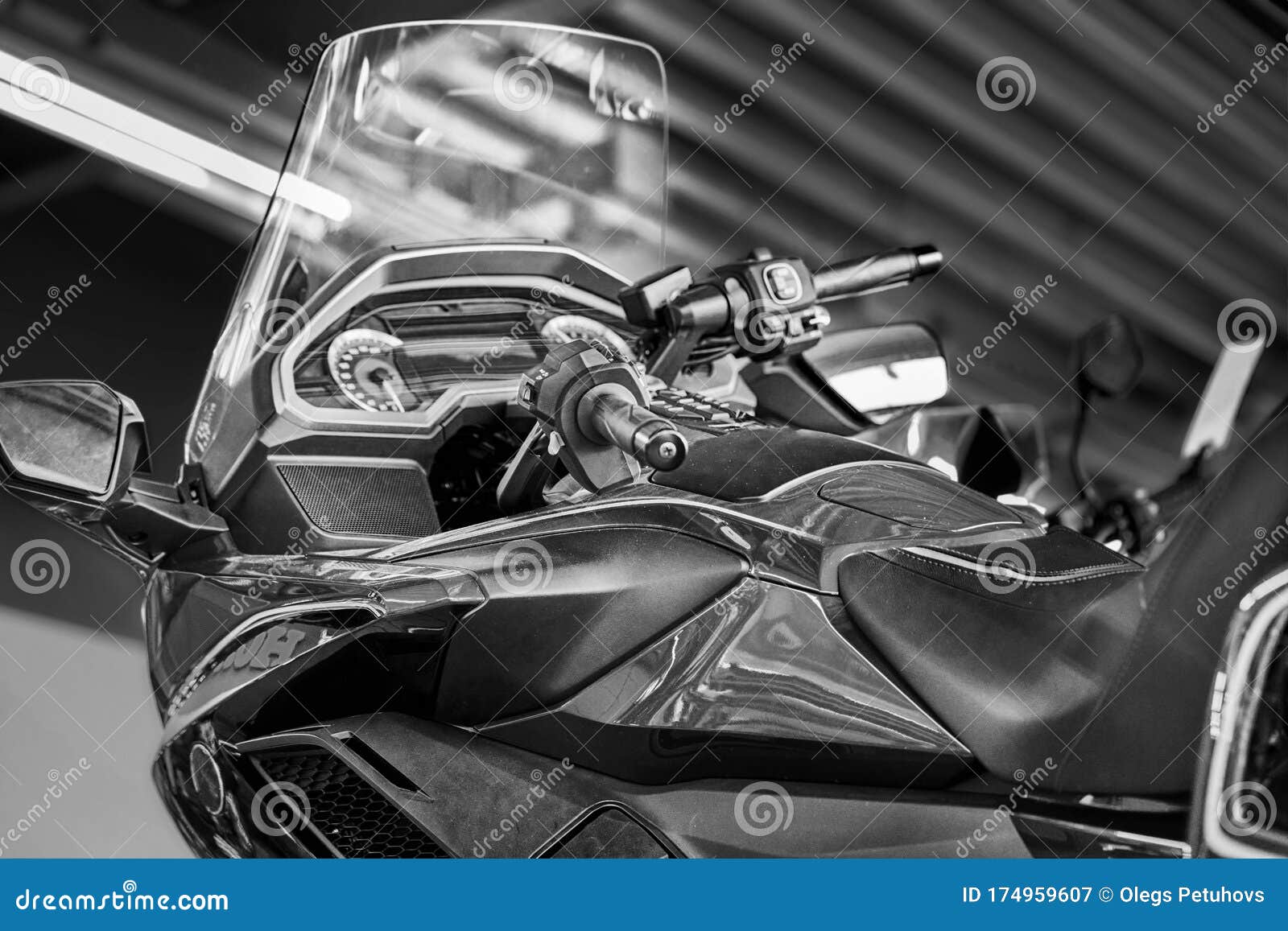 Side View of a Custom Motorcycle Engine Stock Image - Image of motor ...