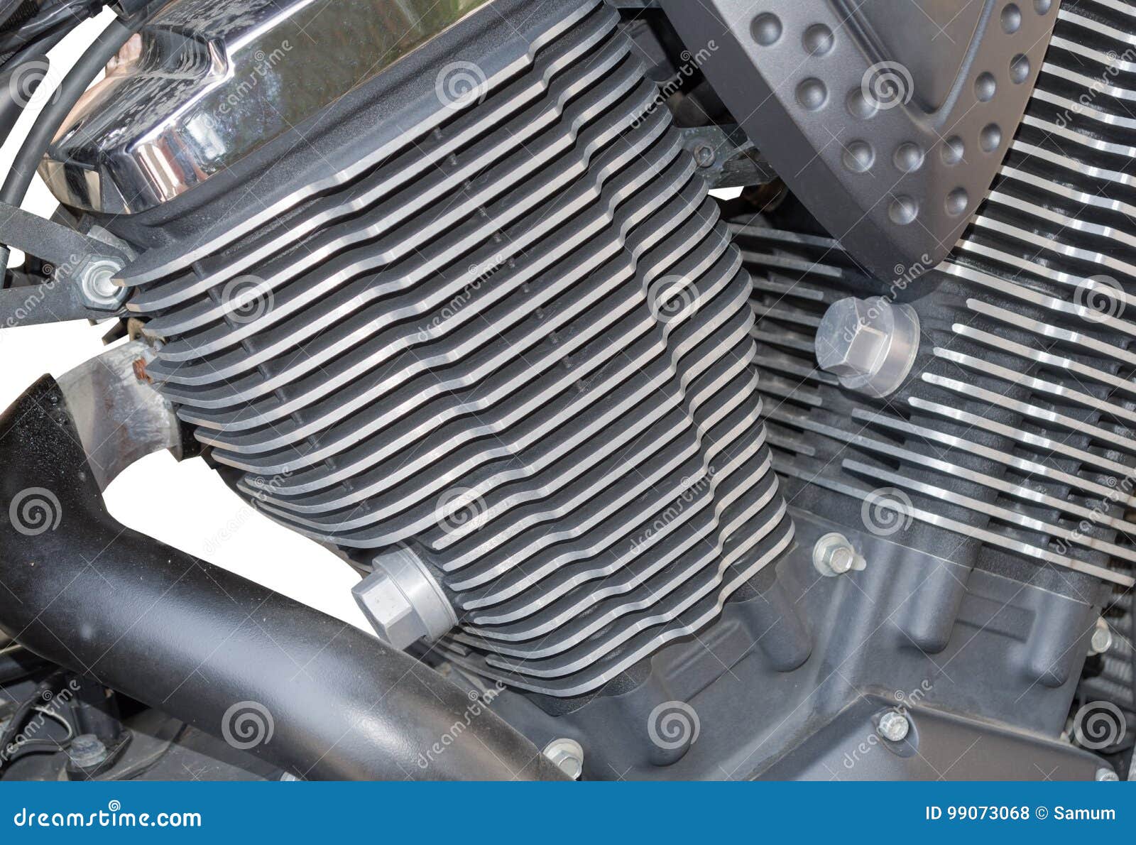 Motorcycle Chrome Metal Grille Stock Photo - Image of davidson, chopper ...