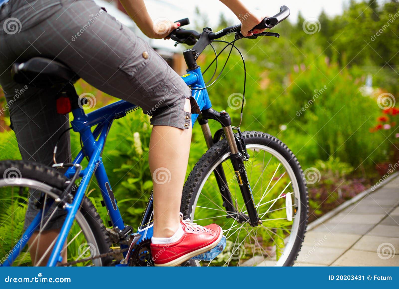 Side View of a Cycle with Front Wheel Stock Image - Image of sport ...