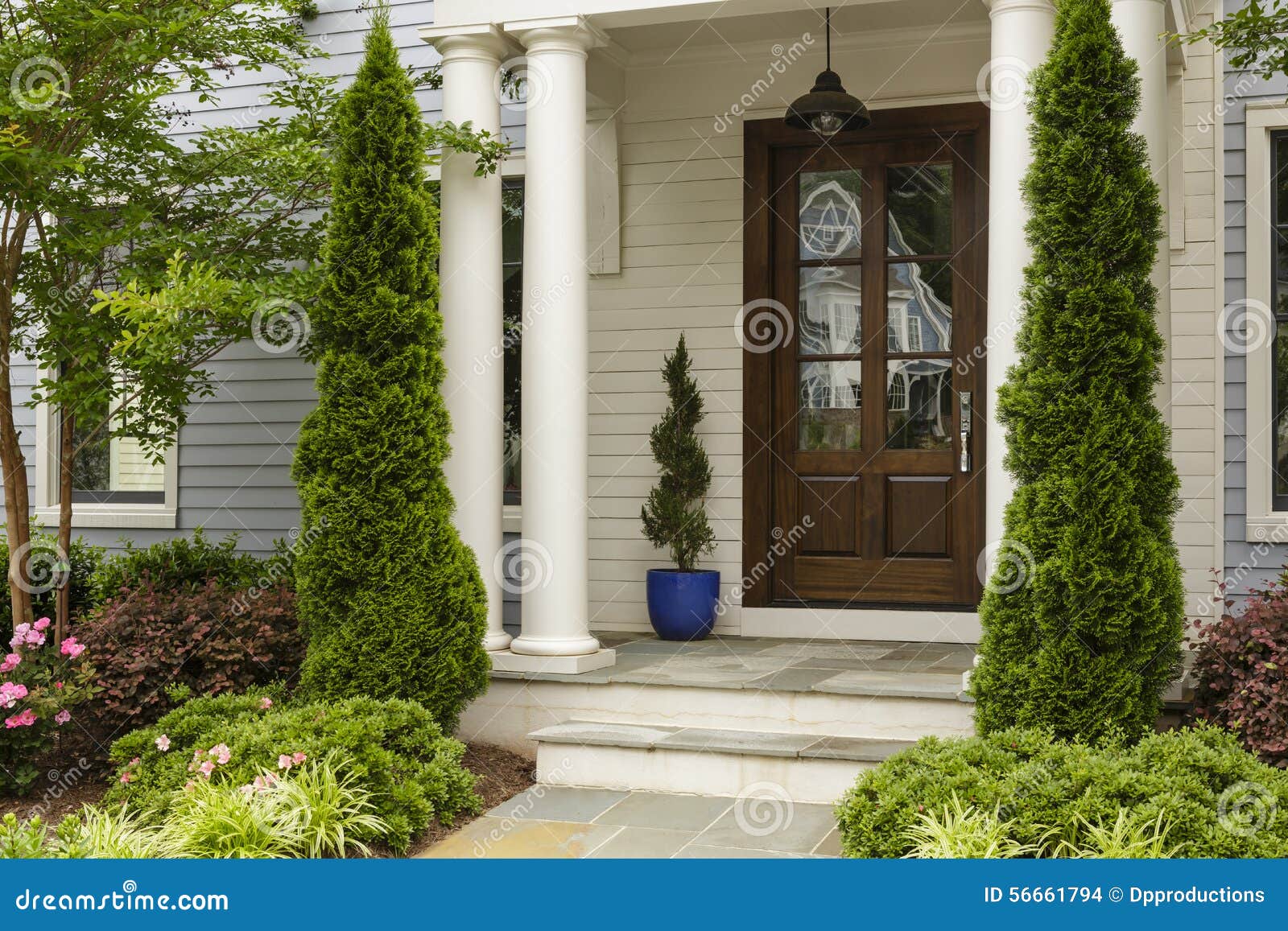 Side View of Dark Wood Front Door Stock Photo - Image of entrance, home ...