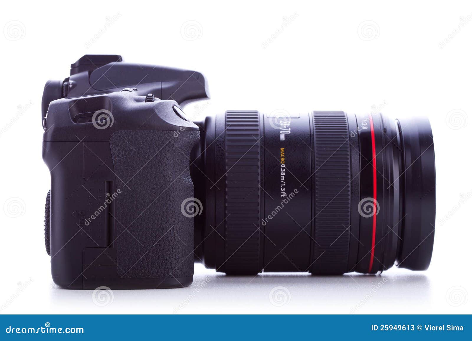 Side View of a Digital Photo Camera Stock Image - Image of photographic ...
