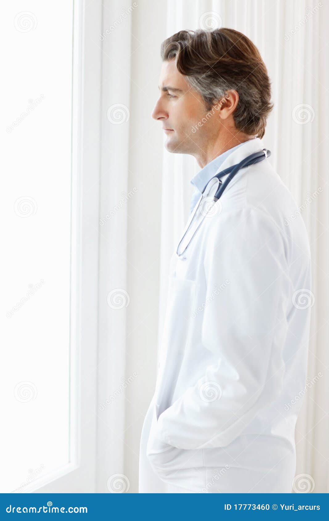 Side view of a doctor stock photo. Image of medical, copyspace - 17773460