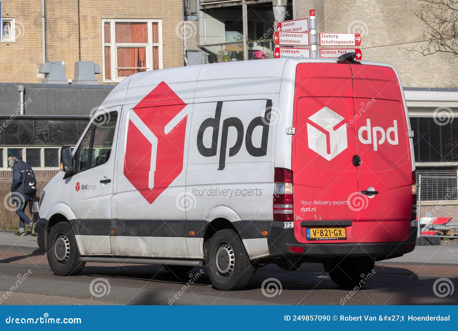 Side View DPD Van at Amsterdam the Netherlands 17-2-2022 Editorial ...