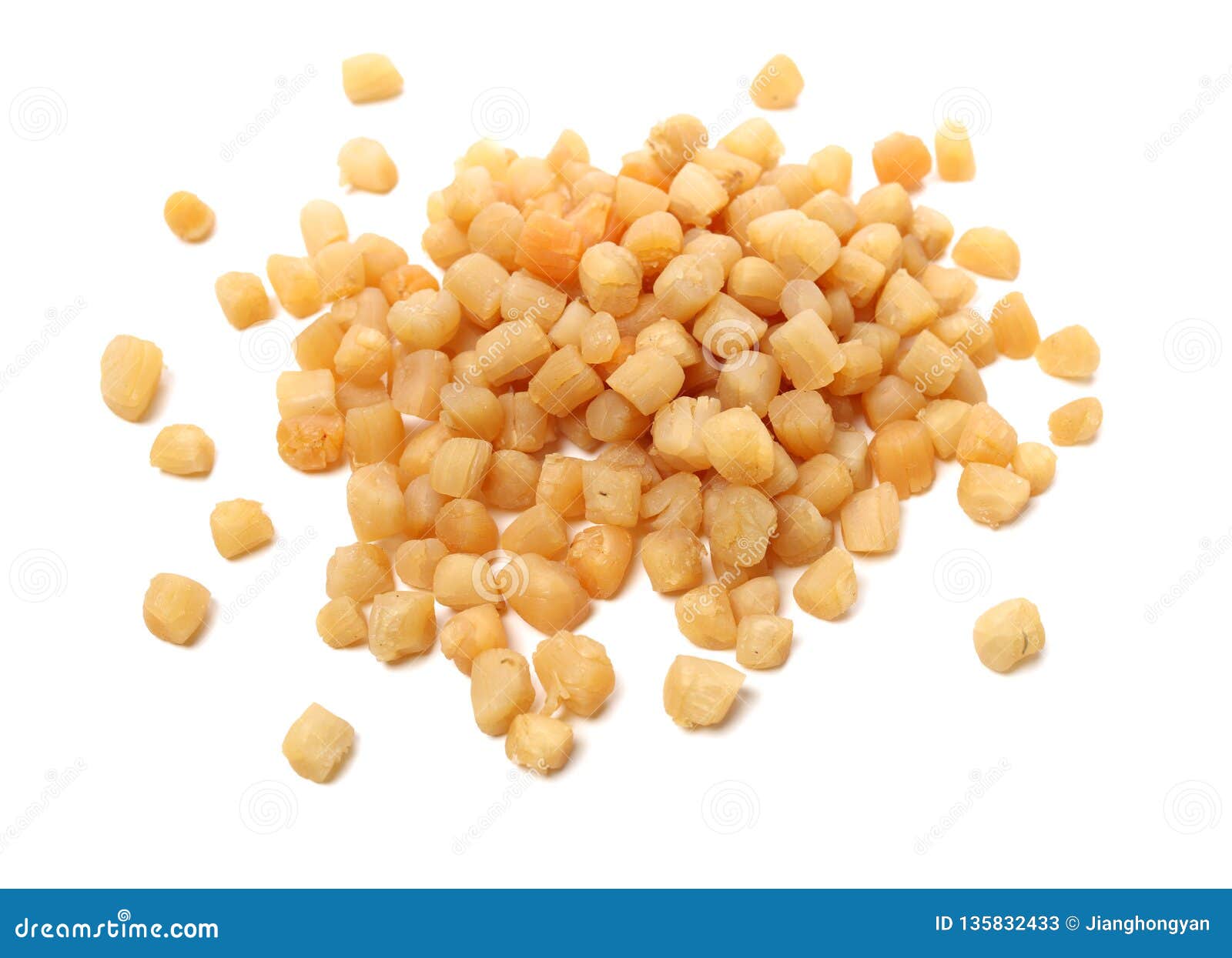Side view dried scallop stock image. Image of side, food - 135832433