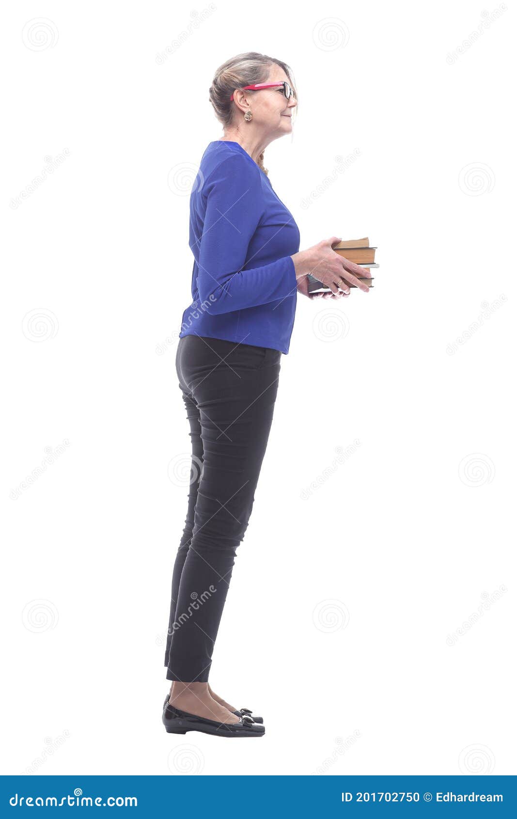 Elderly Woman Standing Side