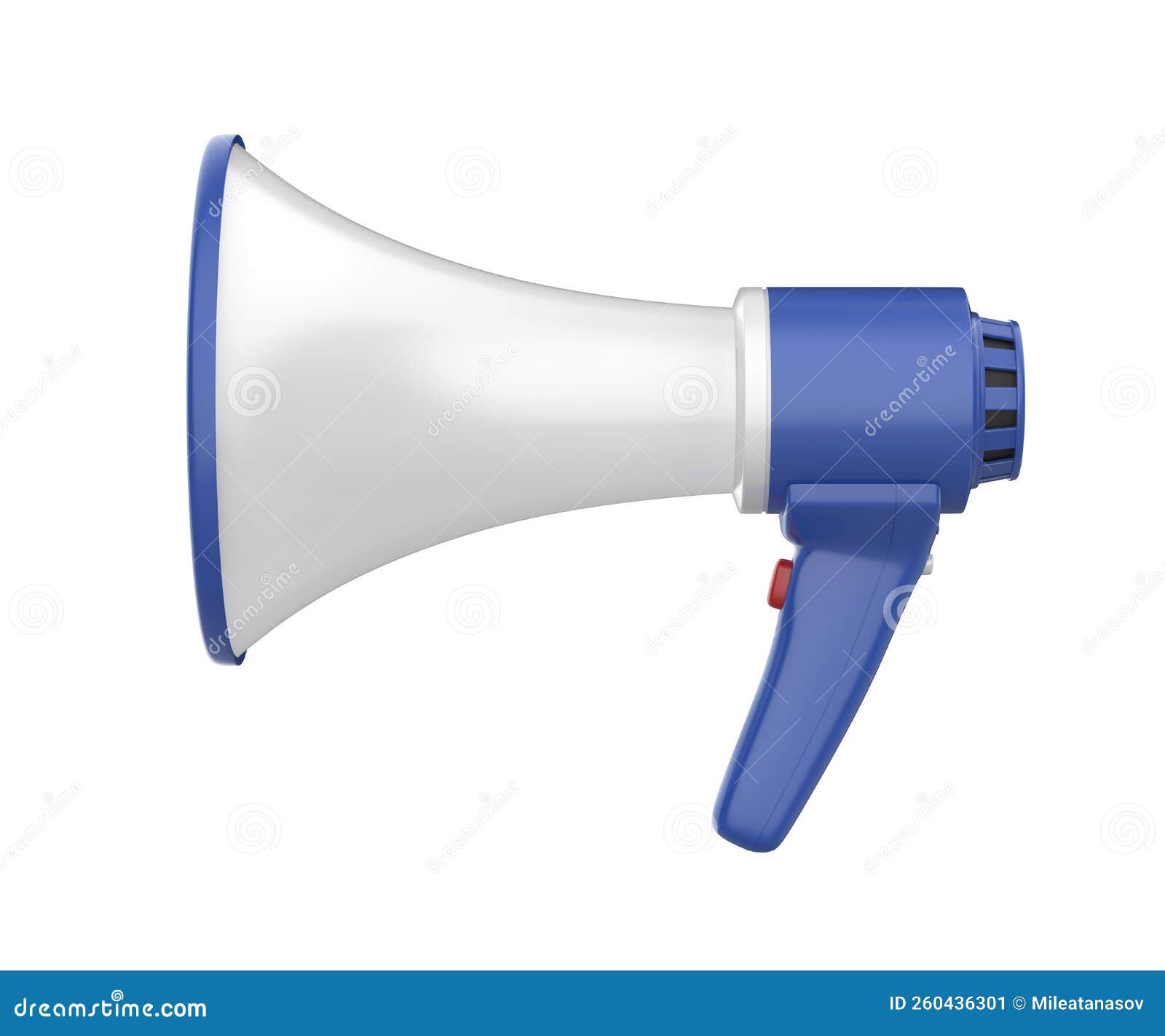 Side View of Electric Megaphone Stock Image - Illustration of ...