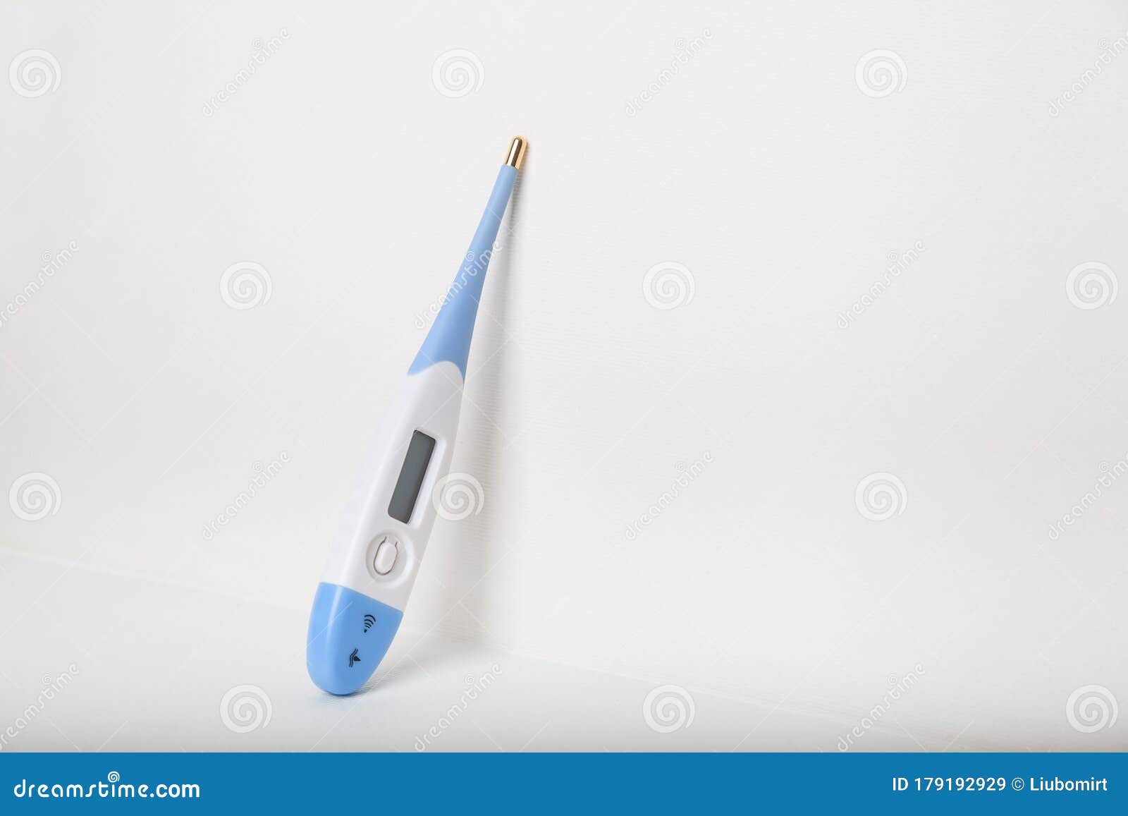 Side View of Electronic Thermometer Stock Image - Image of ...