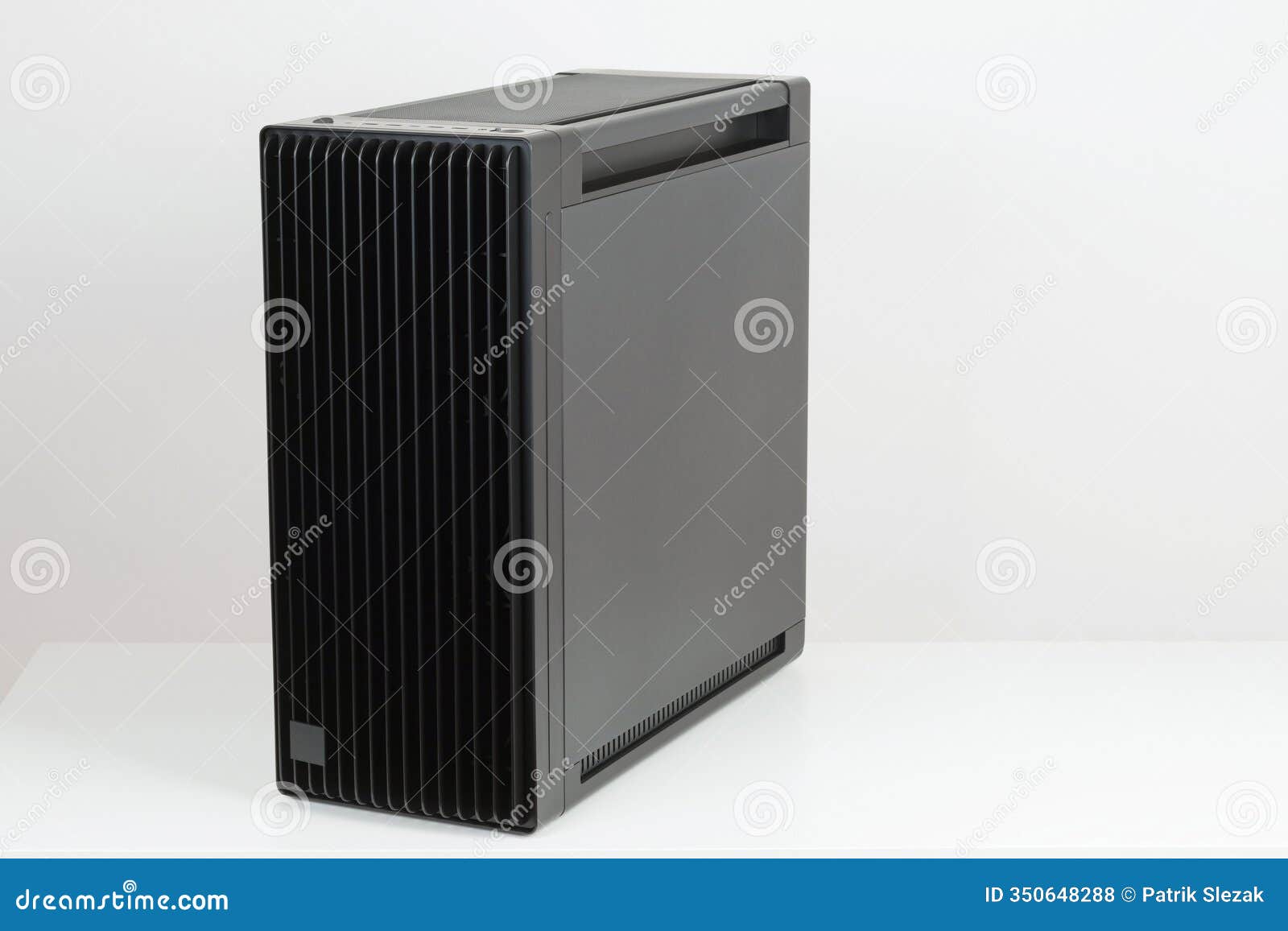 Side View of Empty Big Tower, PC Case, Chassis, 15.5 Mm Front Panel ...