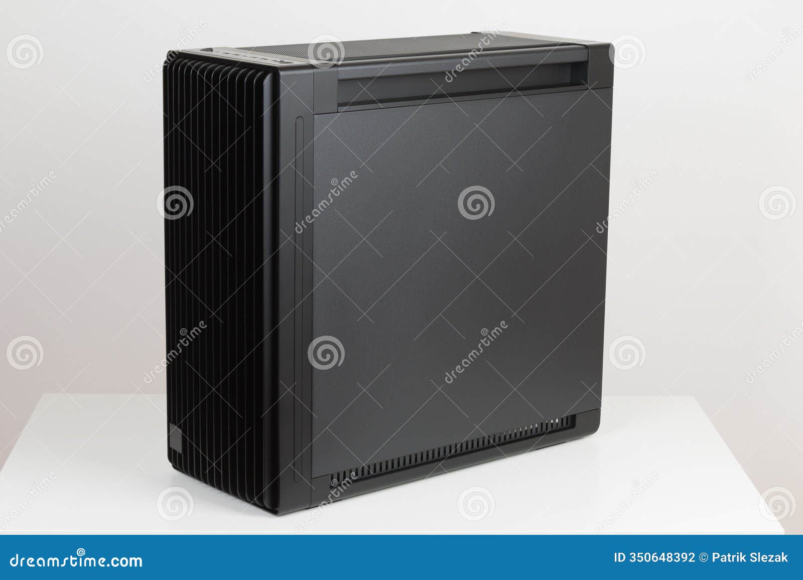 Side View of Empty Big Tower, PC Case, Chassis, 15.5 Mm Front Panel ...
