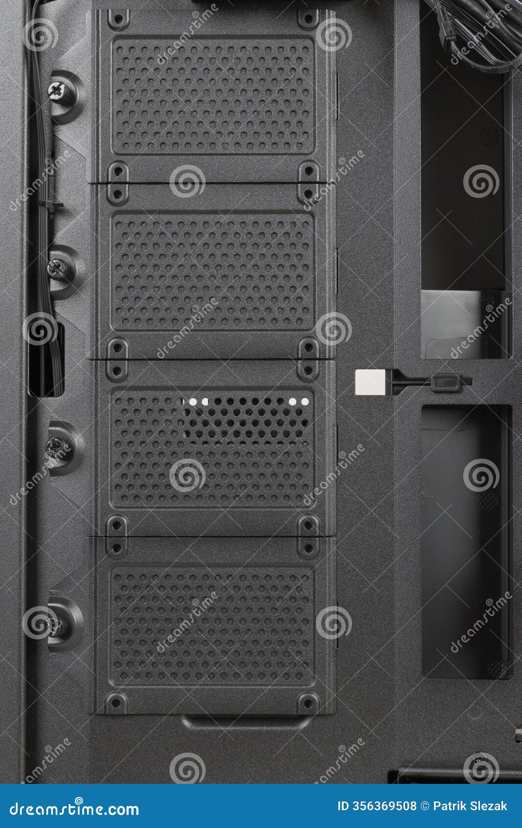 Side View of Empty Big Tower, PC Case, Chassis, without Right Metal ...