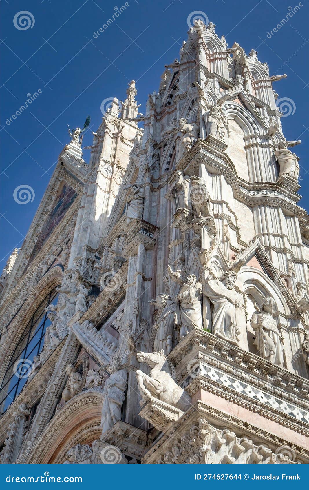 Side View of Facade of Siena Cathedral.. Italy Stock Photo - Image of ...
