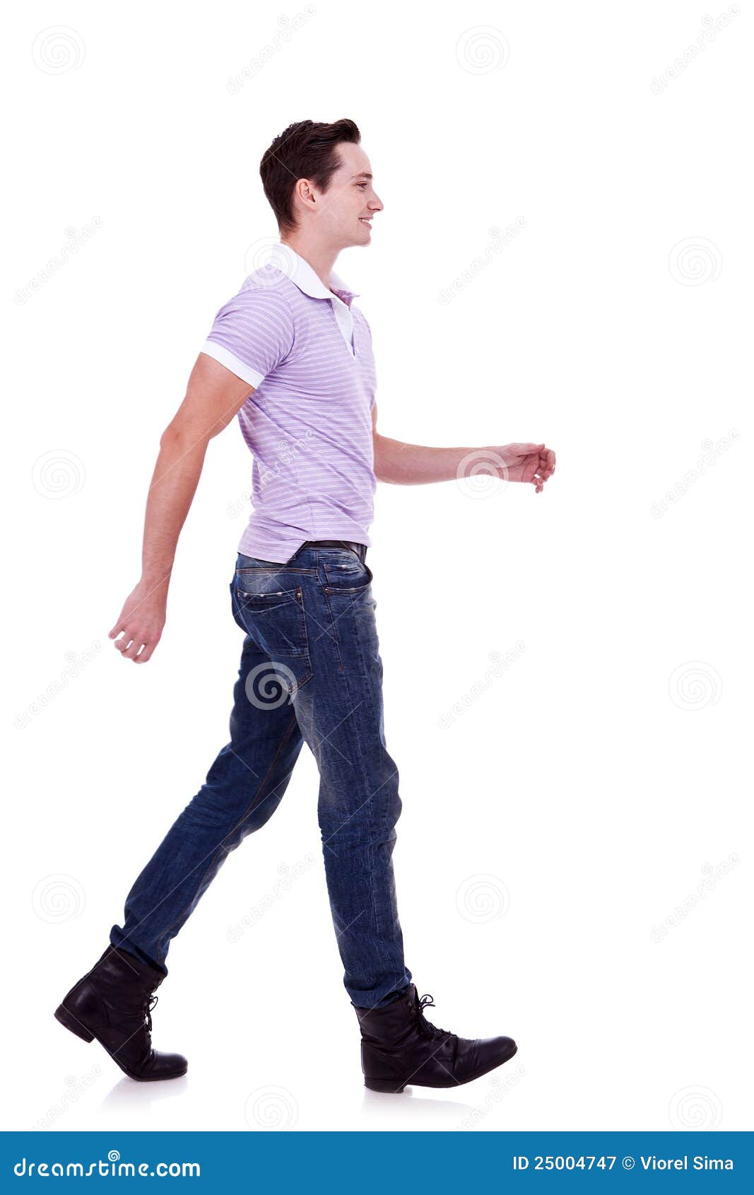 Man Walking Side View
