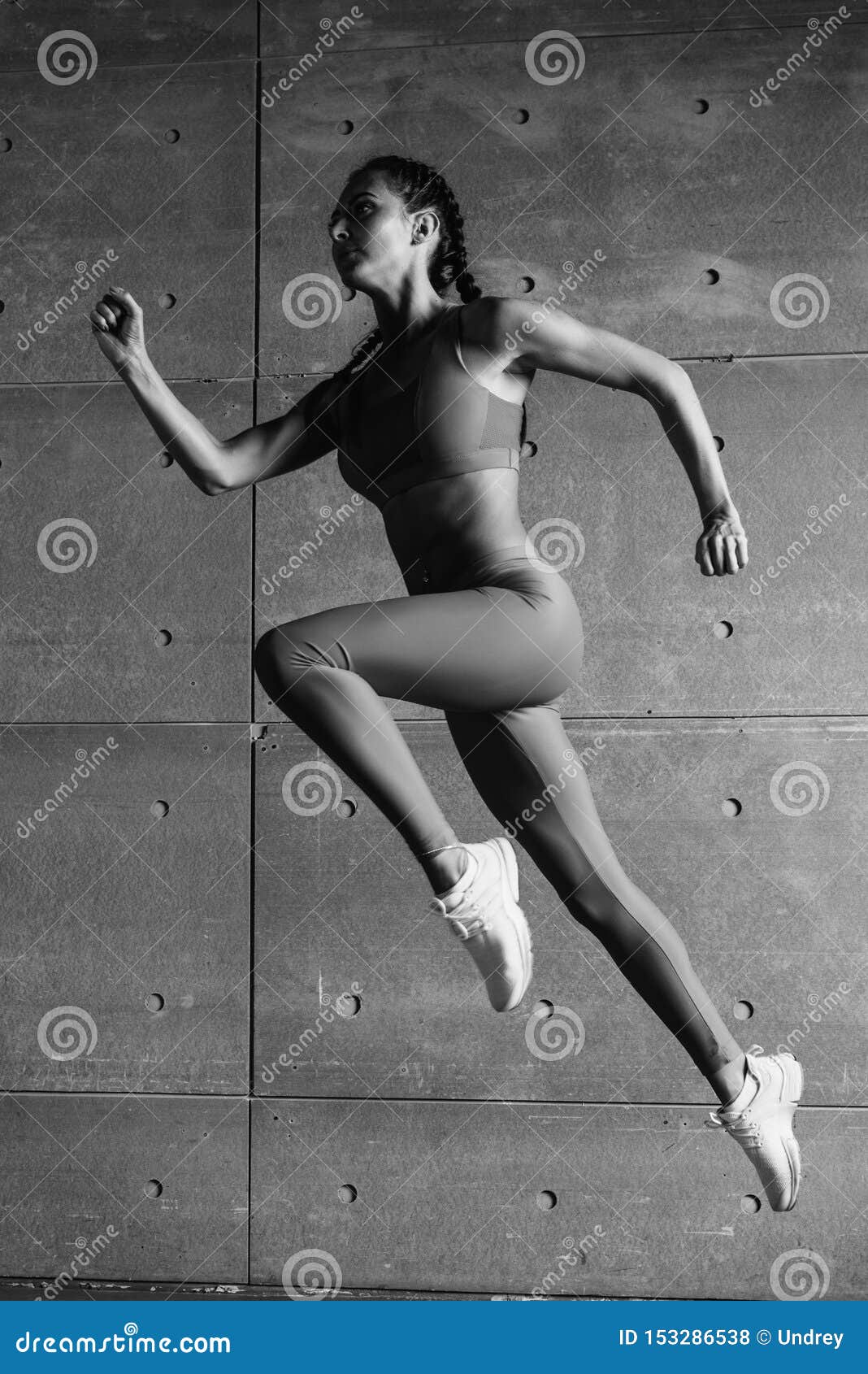 Side View Fit Woman Doing Cardio Training. Stock Photo - Image of side ... Side View Fit Woman Doing Cardio Training. Stock Photo - Image of side ...