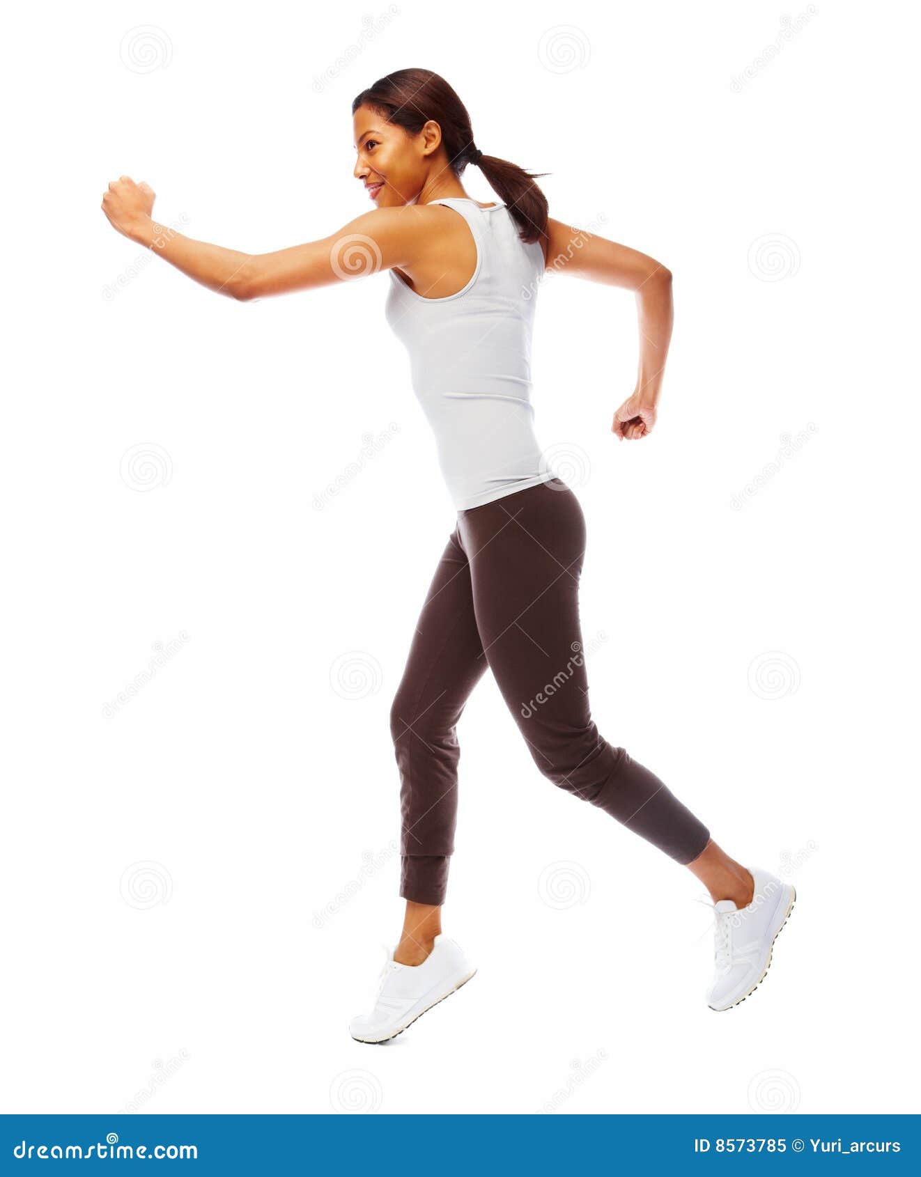 Side View of Fit Young Women Stock Image - Image of girl, beautiful ...