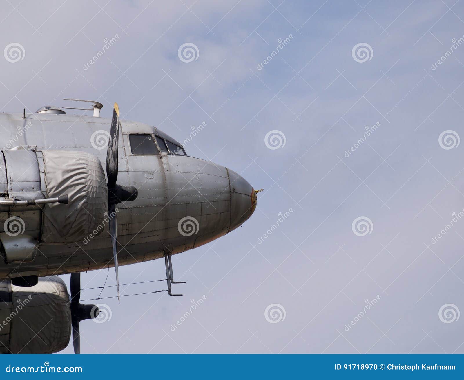 Side View of Front of Cargo Plane Stock Photo - Image of flight ...
