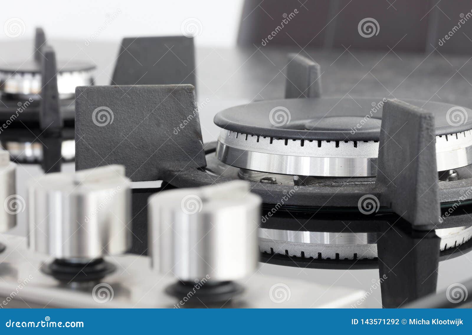 Side View of Gas Modern Stove Stock Photo - Image of cooker, closeup ...
