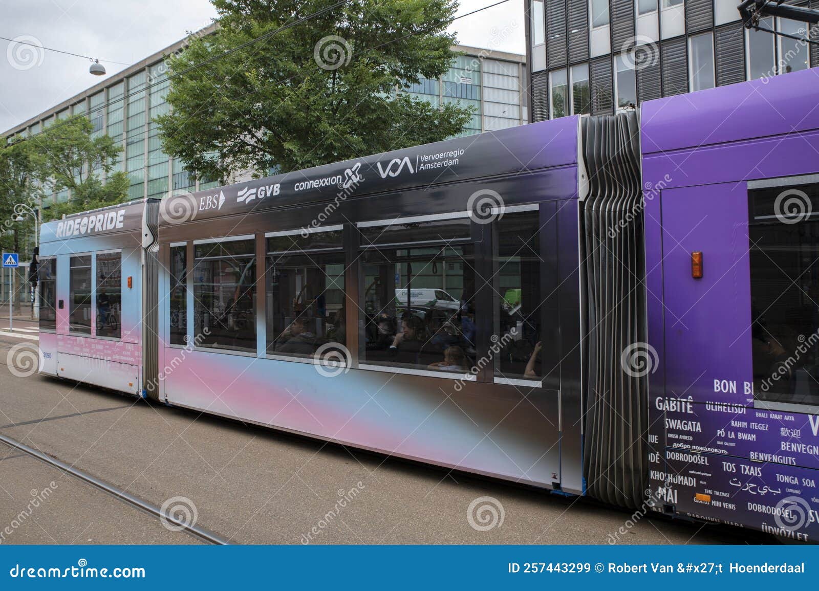 Side View Gaypride the Tram at Amsterdam the Netherlands 22-7-2022 ...