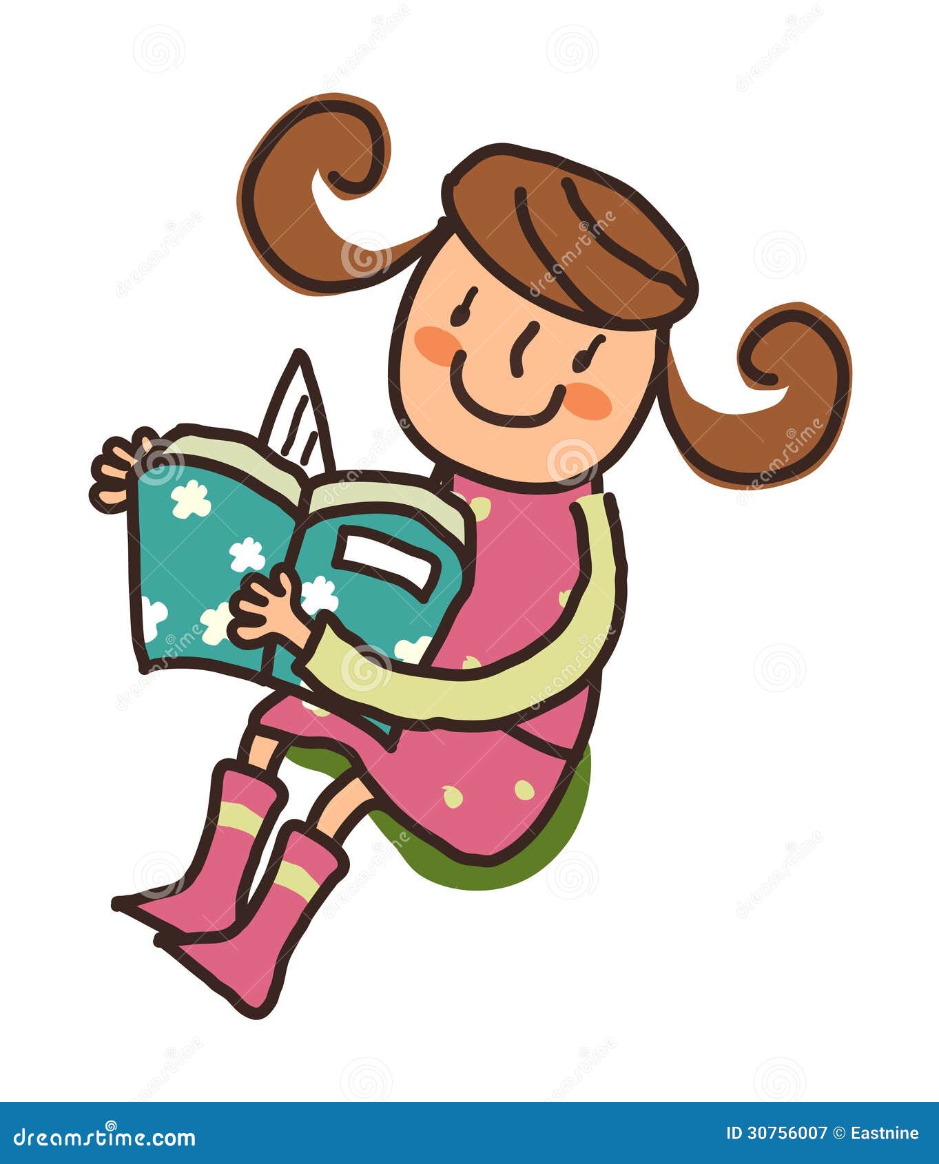 Side view of girl stock vector. Illustration of clip - 30756007