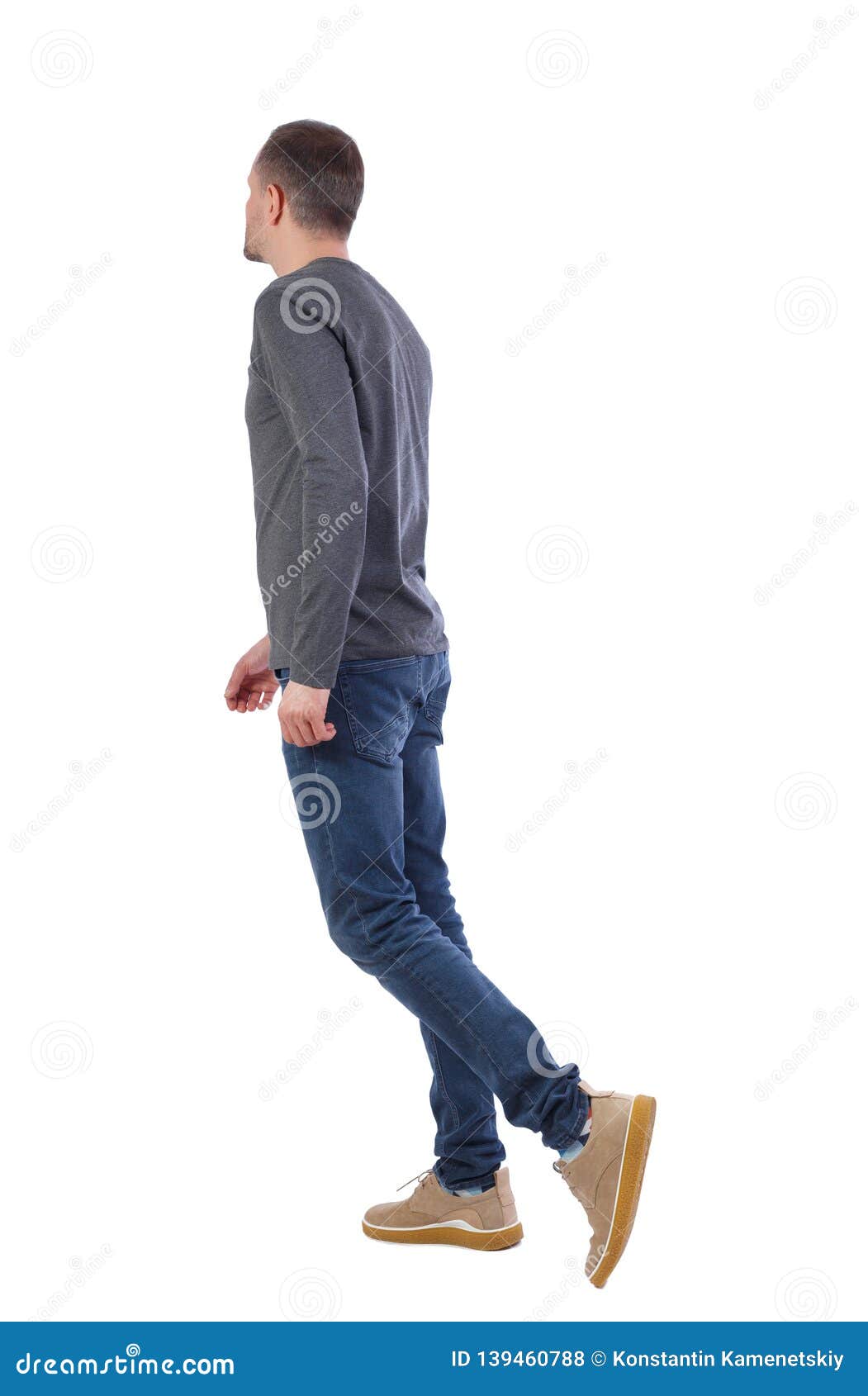 Side View of Going Handsome Man Stock Photo - Image of professional ...