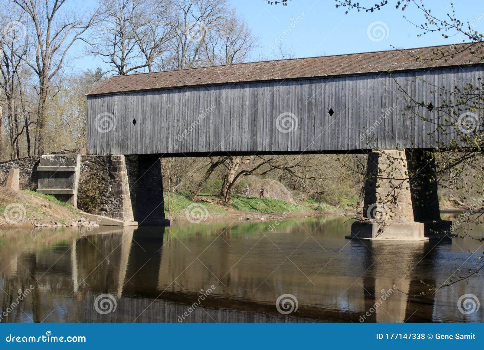 This Covered Bridge Still Works after 200 Plus Years. Stock Photo ...