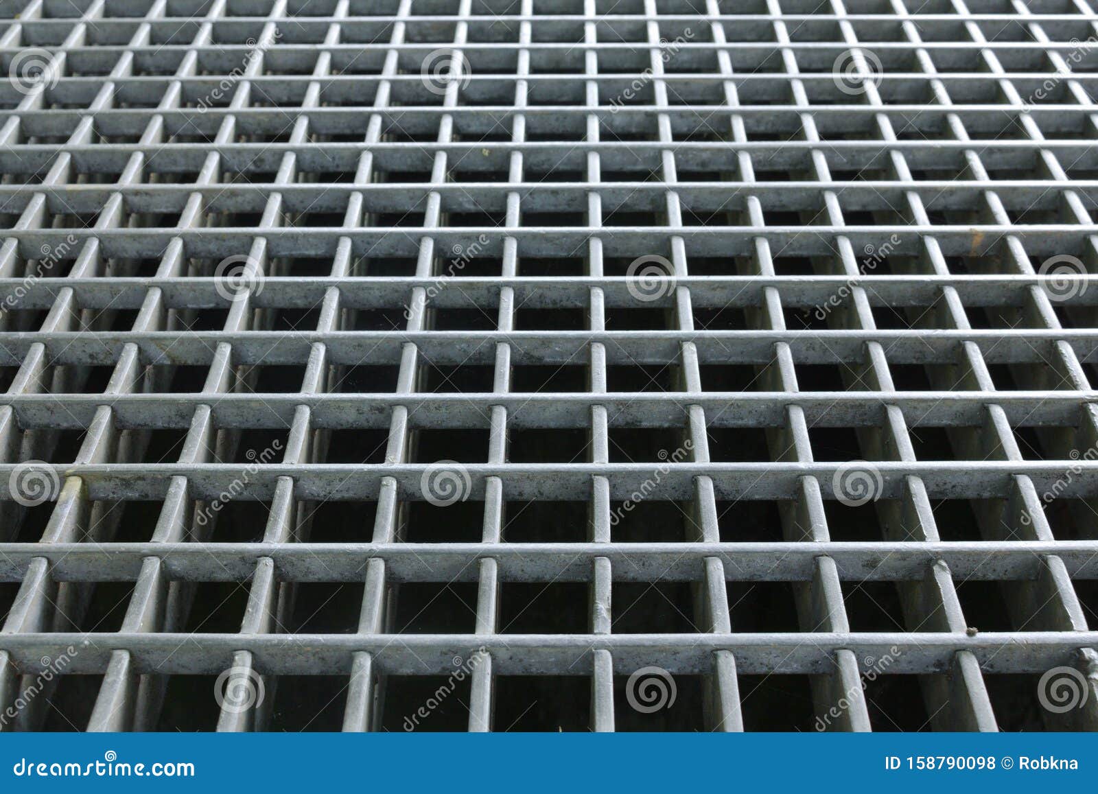 Side View on a Grid Over a Hole Stock Photo - Image of abstract ...