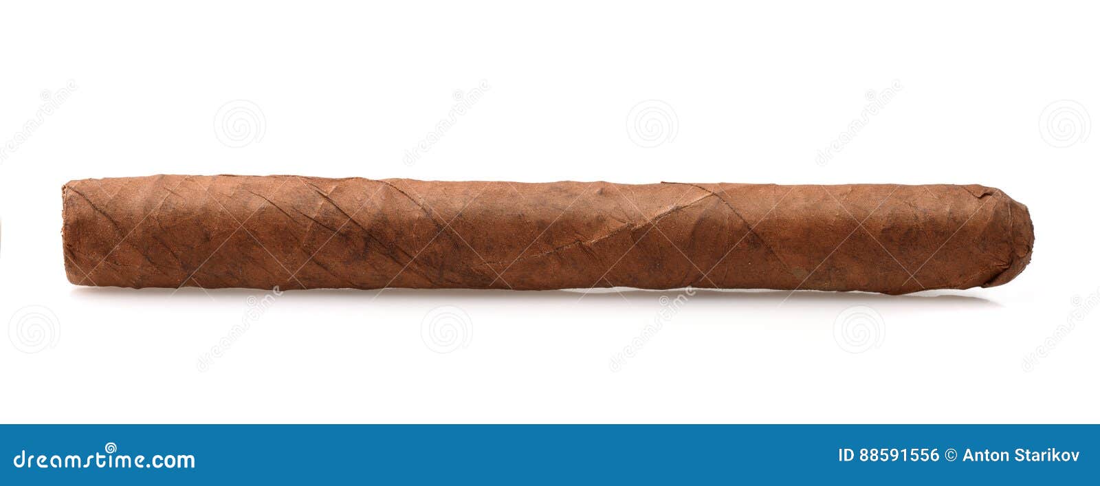 Side View of Hand Rolled Cigar Stock Photo - Image of brown, full: 88591556