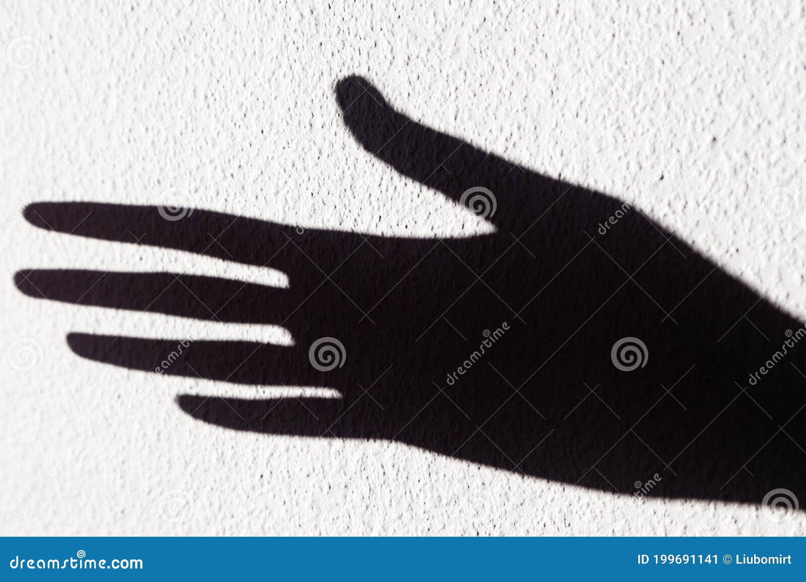 Side view of hand shadow stock image. Image of eerie - 199691141