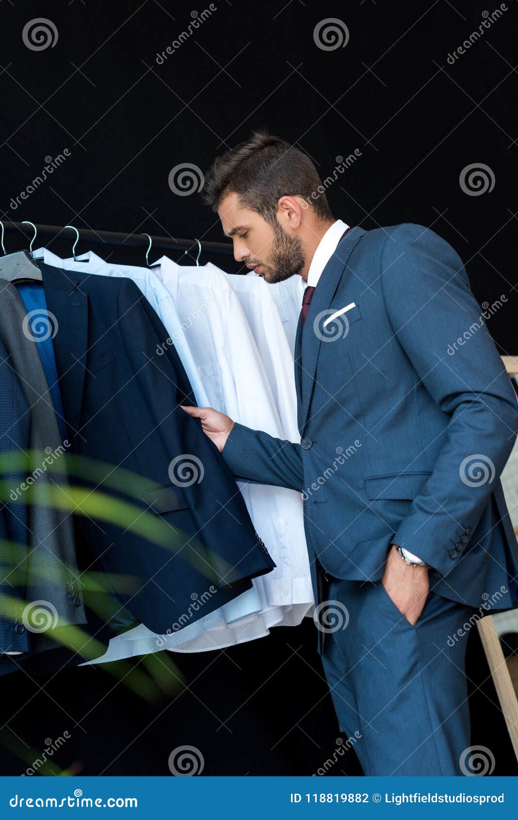 Side View of Handsome Young Businessman Stock Photo - Image of shopping ... Side View of Handsome Young Businessman Stock Photo - Image of shopping ...
