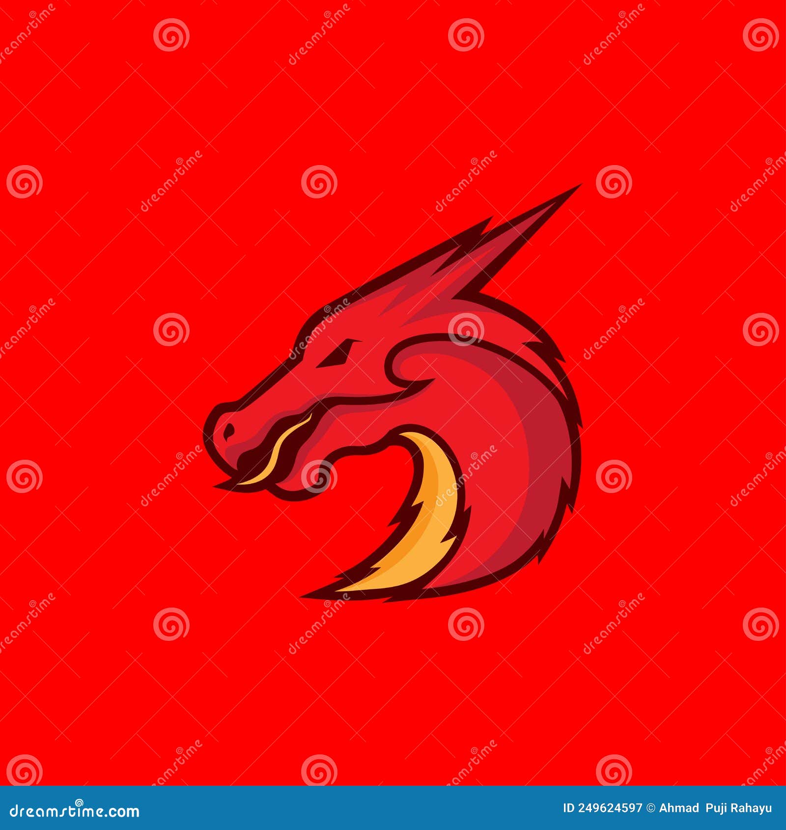 Side View Head Dragon Abstract Logo Design Vector Graphic Symbol Icon ...