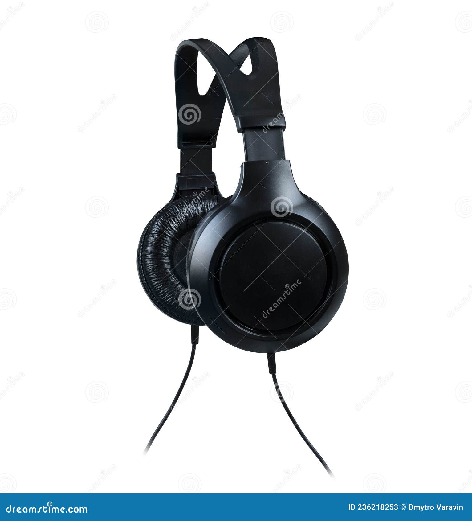 Side View of Headphones Isolated on White Stock Image - Image of ...