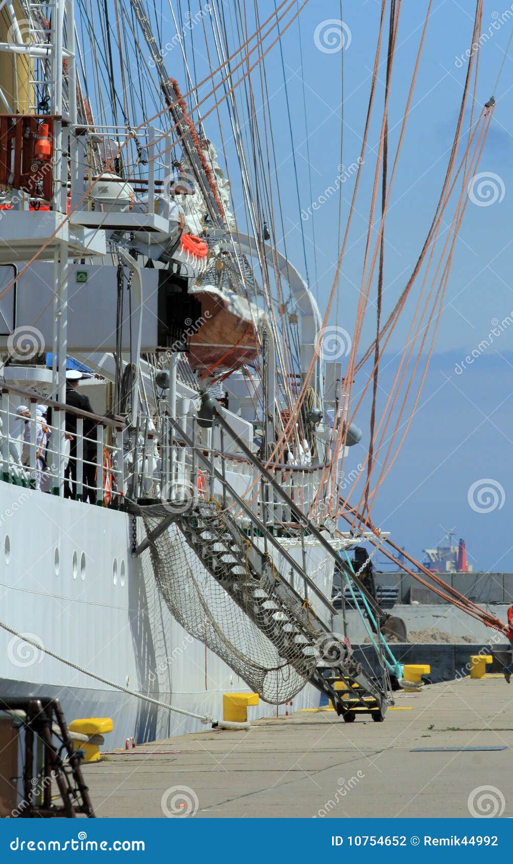 Side View of the Historical Yacht Stock Photo - Image of hawser, hull ...