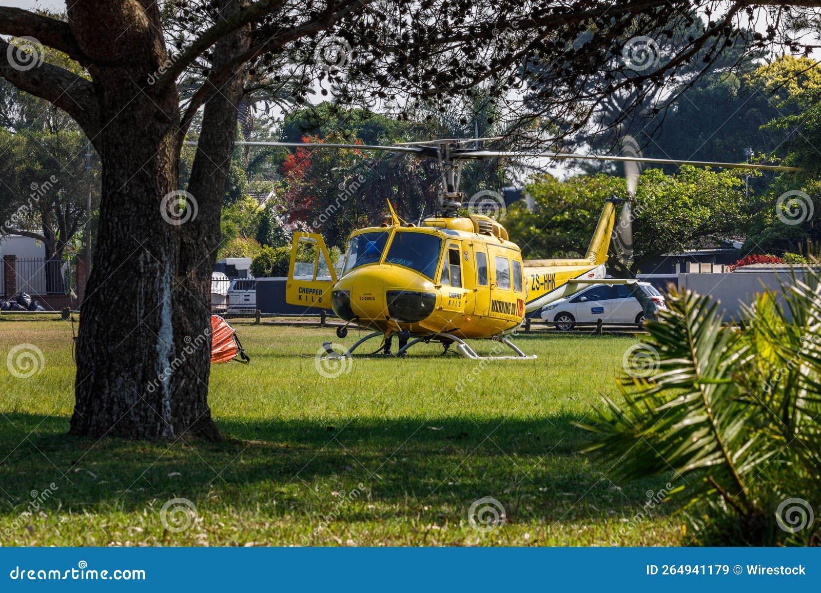 Side View of a Huey Firefighting Helicopter Editorial Stock Image ...
