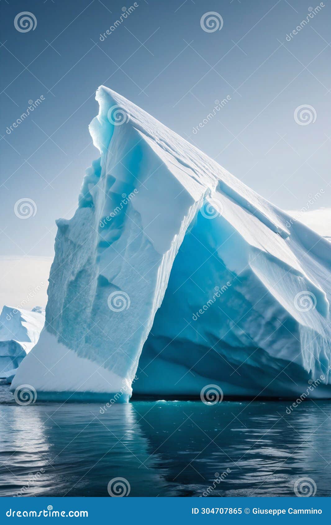 Side View of an Iceberg. Hidden Danger and Global Warming Concept Stock ...