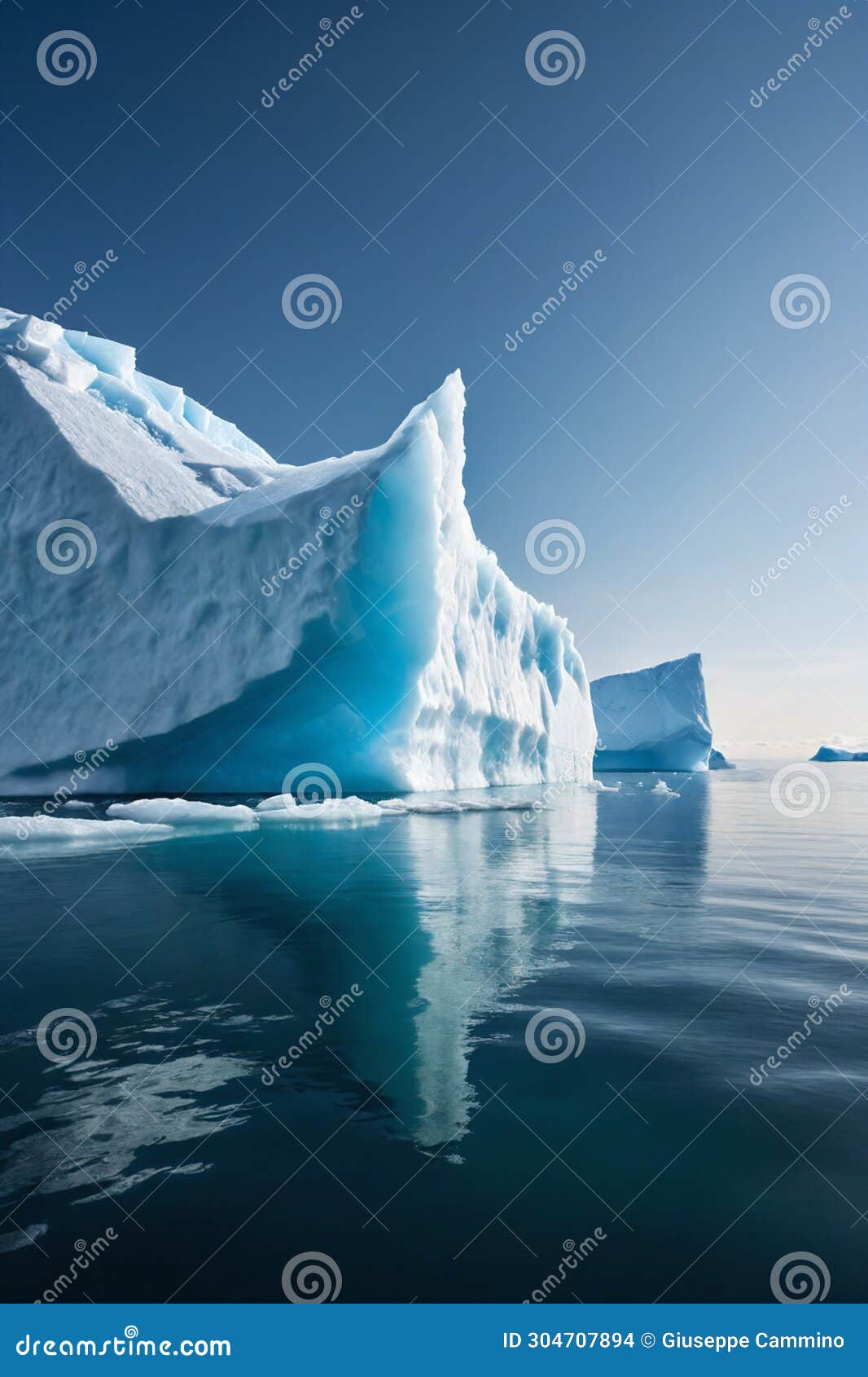 Side View of an Iceberg. Hidden Danger and Global Warming Concept Stock ...