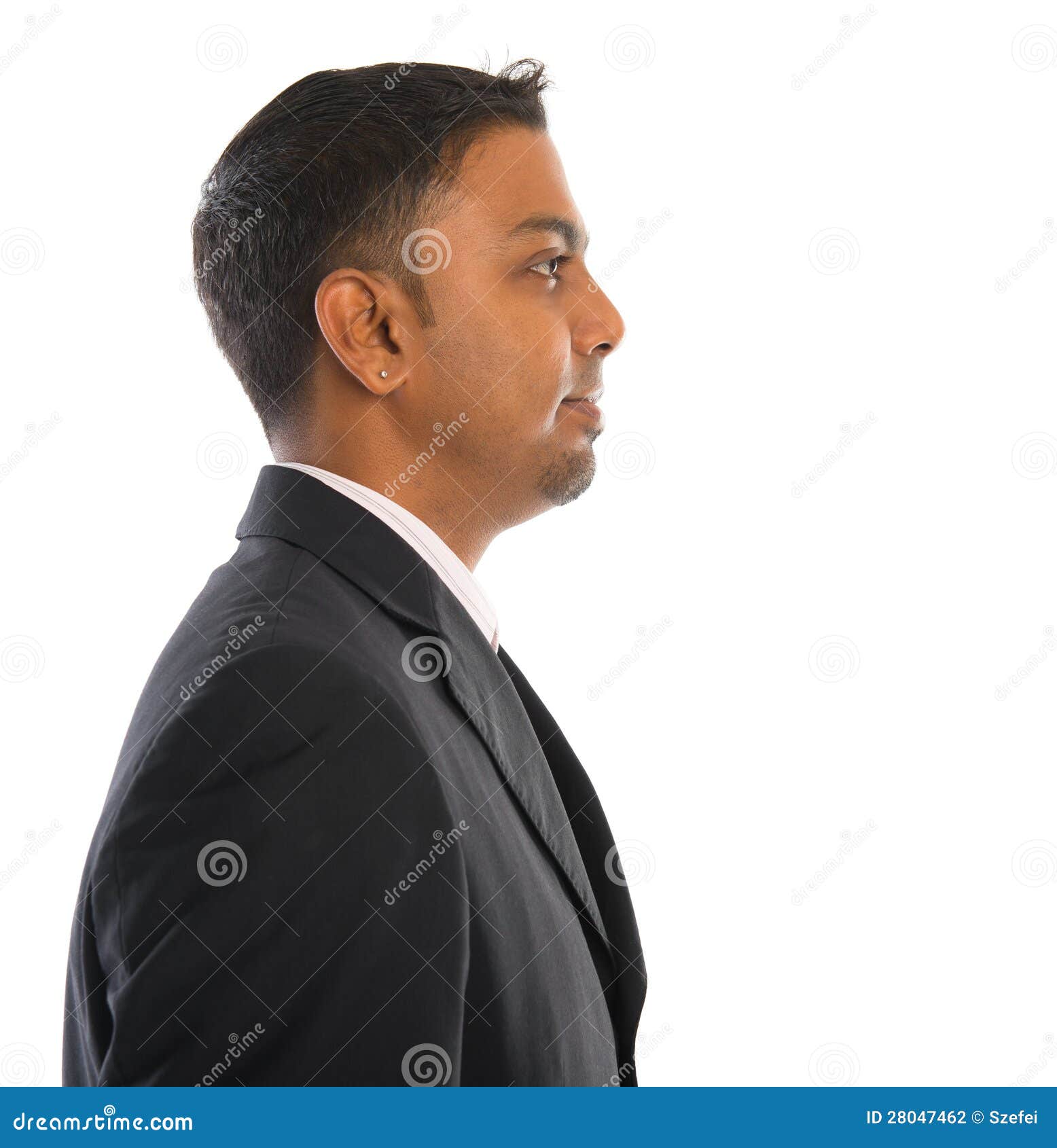 Side view of Indian male stock photo. Image of black - 28047462