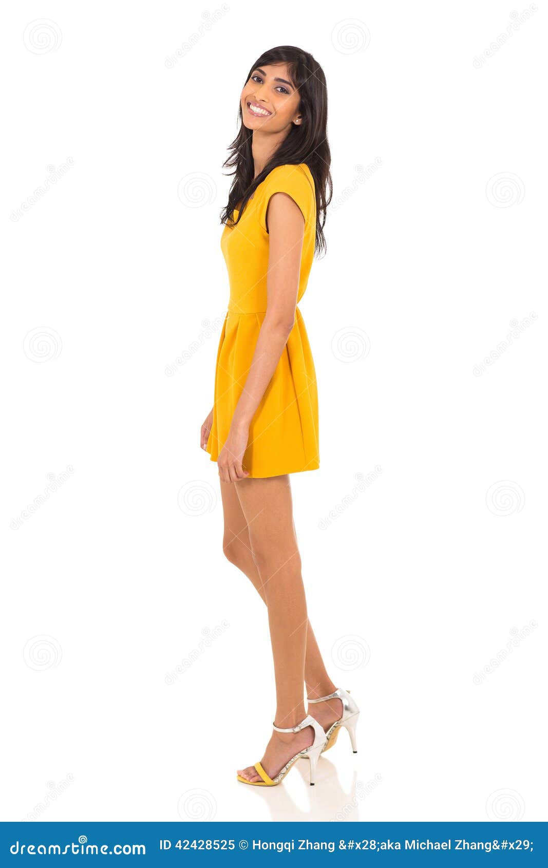 Side view indian woman stock image. Image of cheerful - 42428525