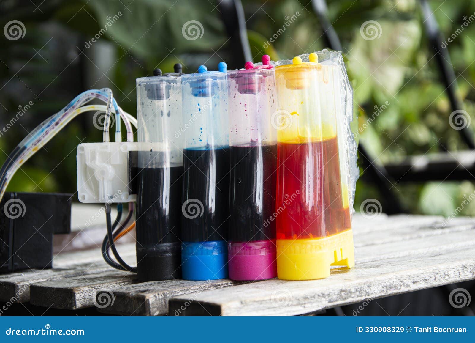 Side View of Ink Tank, DIY Printer Stock Image - Image of digital ...