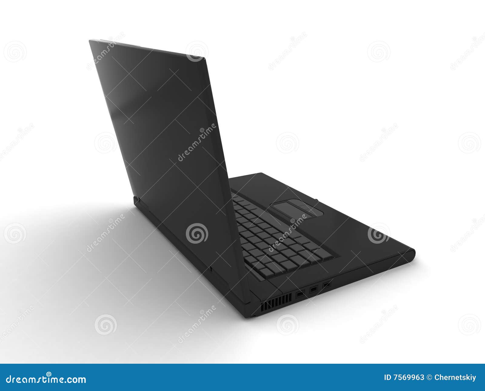 Side View of an Isolated Black Notebook Stock Illustration ...