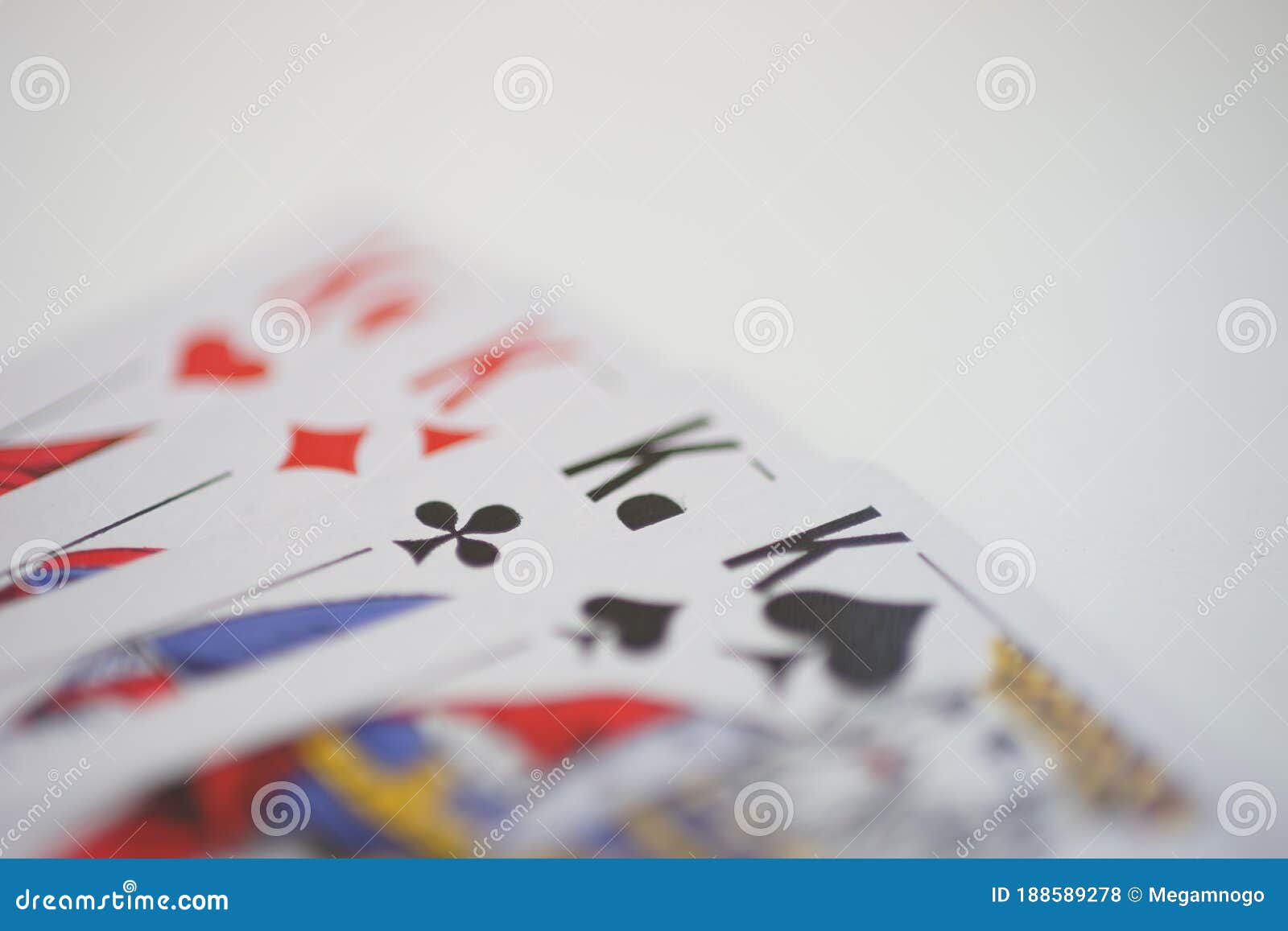 Side View of Kings Cards on a White Table Stock Photo - Image of black ...