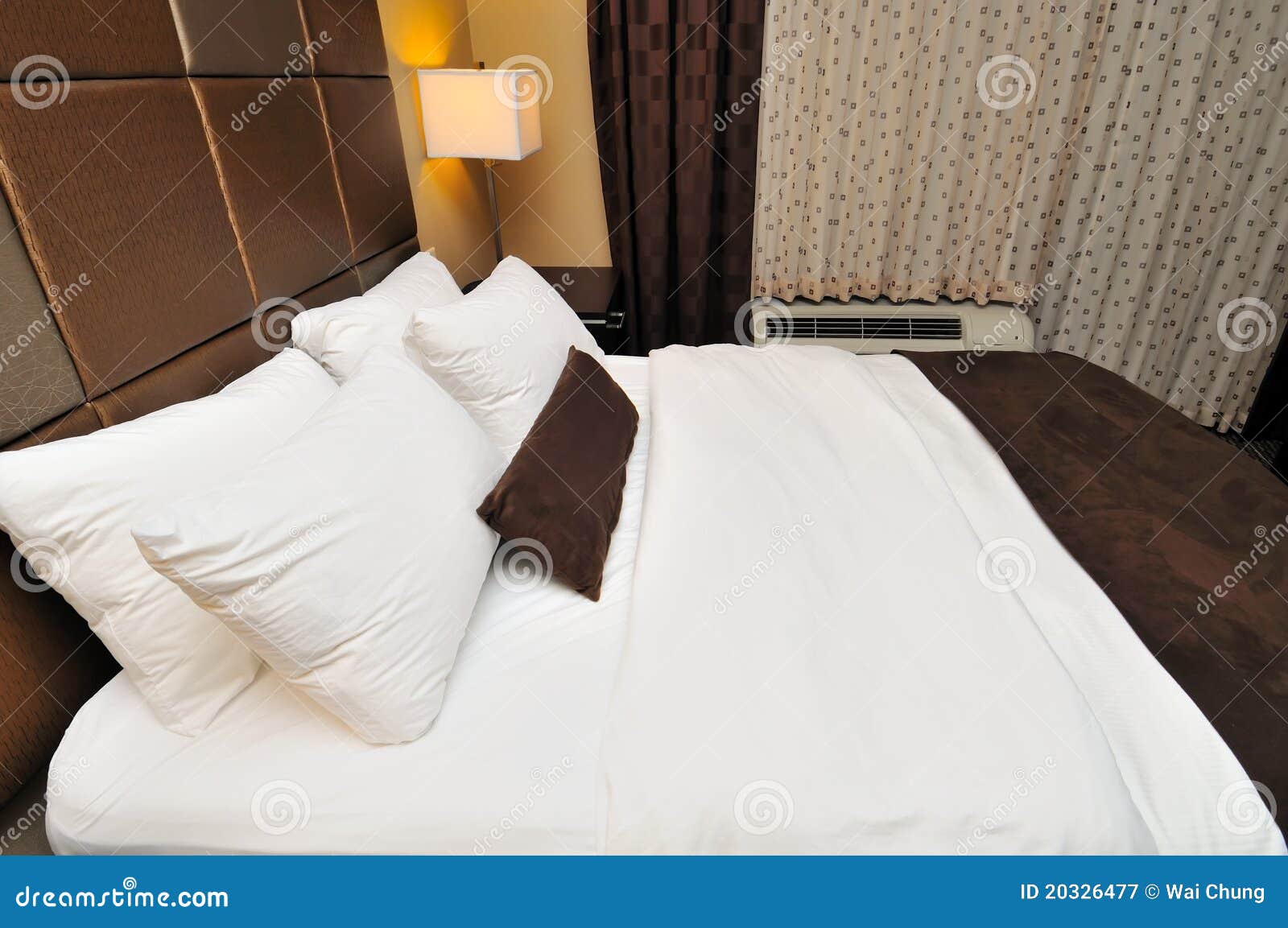 Side view of large bed stock image. Image of furniture - 20326477