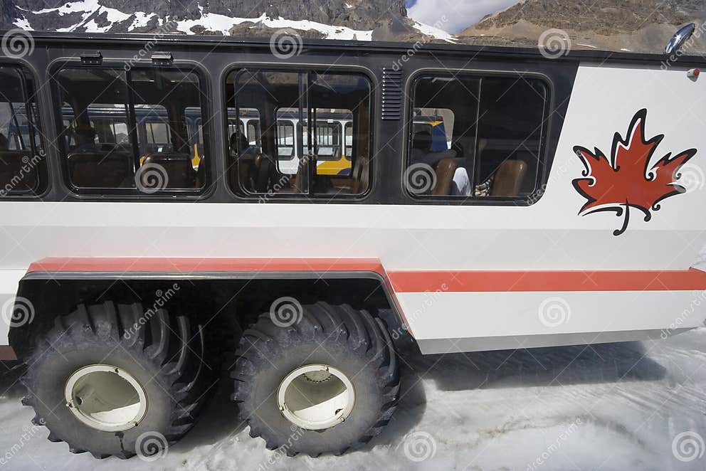 Side View of a Large Snowmobile Stock Image - Image of parking, country ...