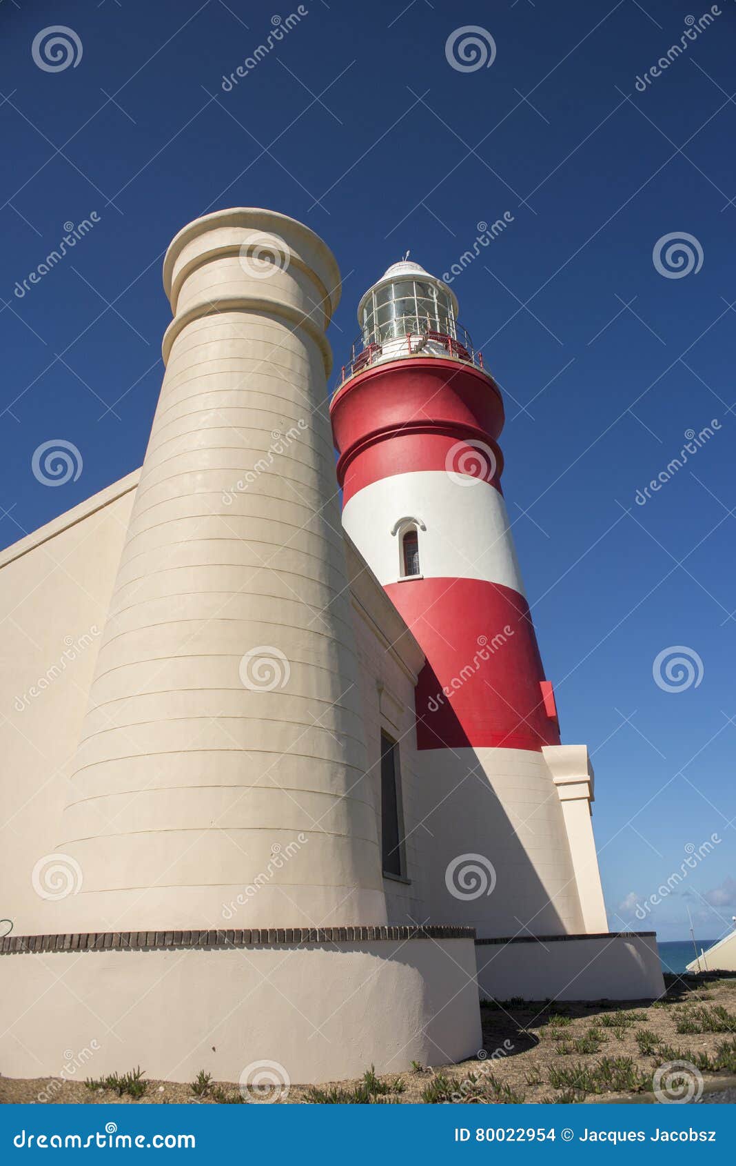 Side View of Lighthouse stock photo. Image of building - 80022954