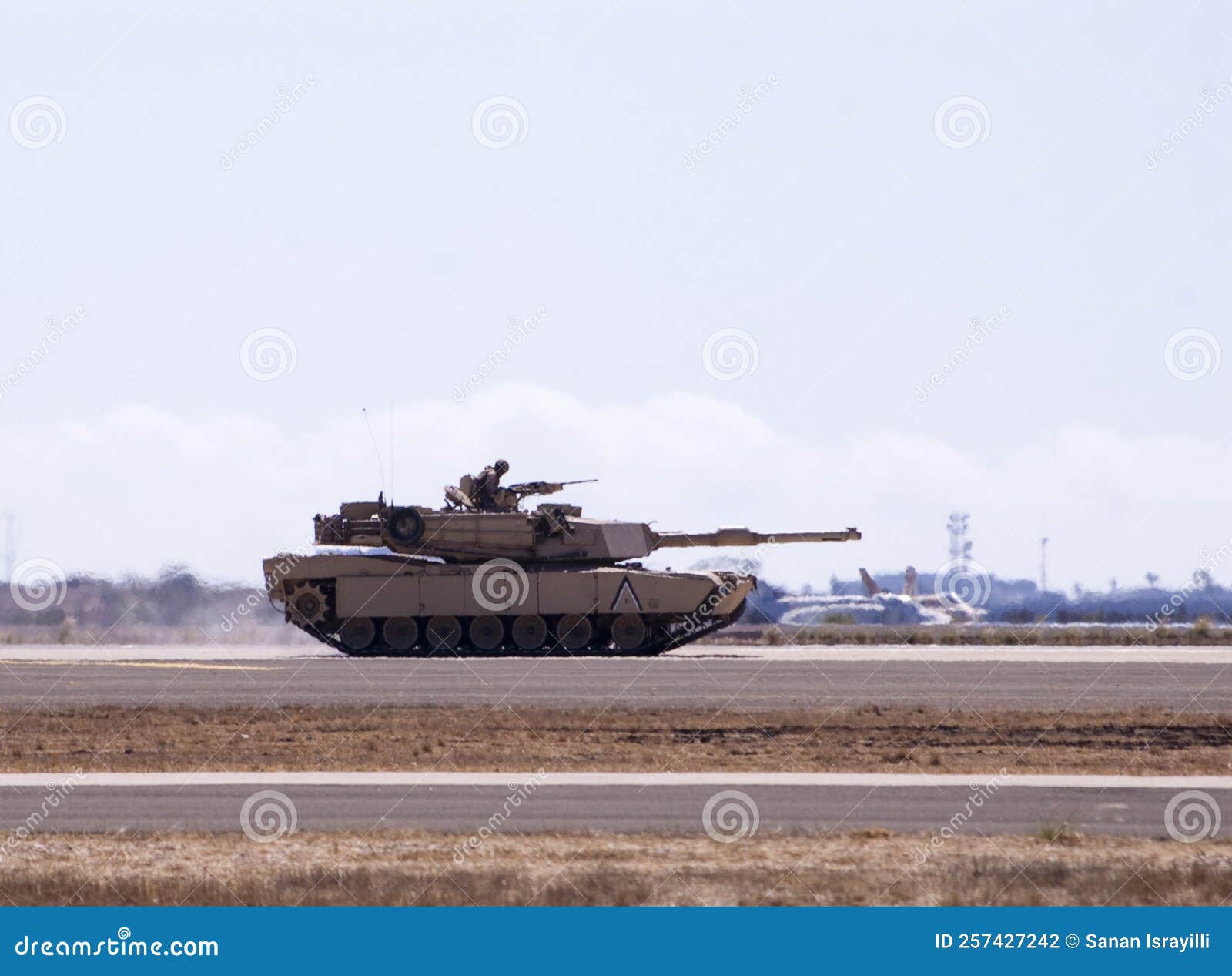 Abrams battle tank stock photo. Image of ground, beige - 257427242