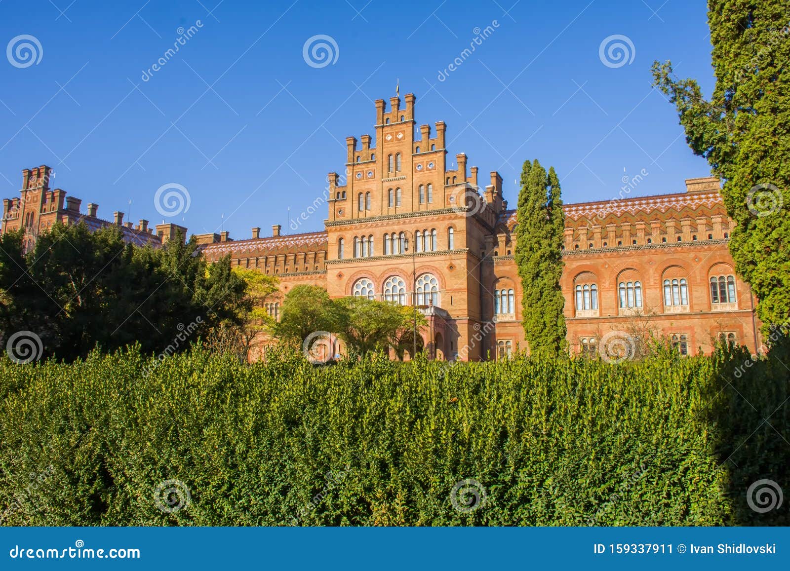 Side View of Main Building Where the Rectorate of the University with ...