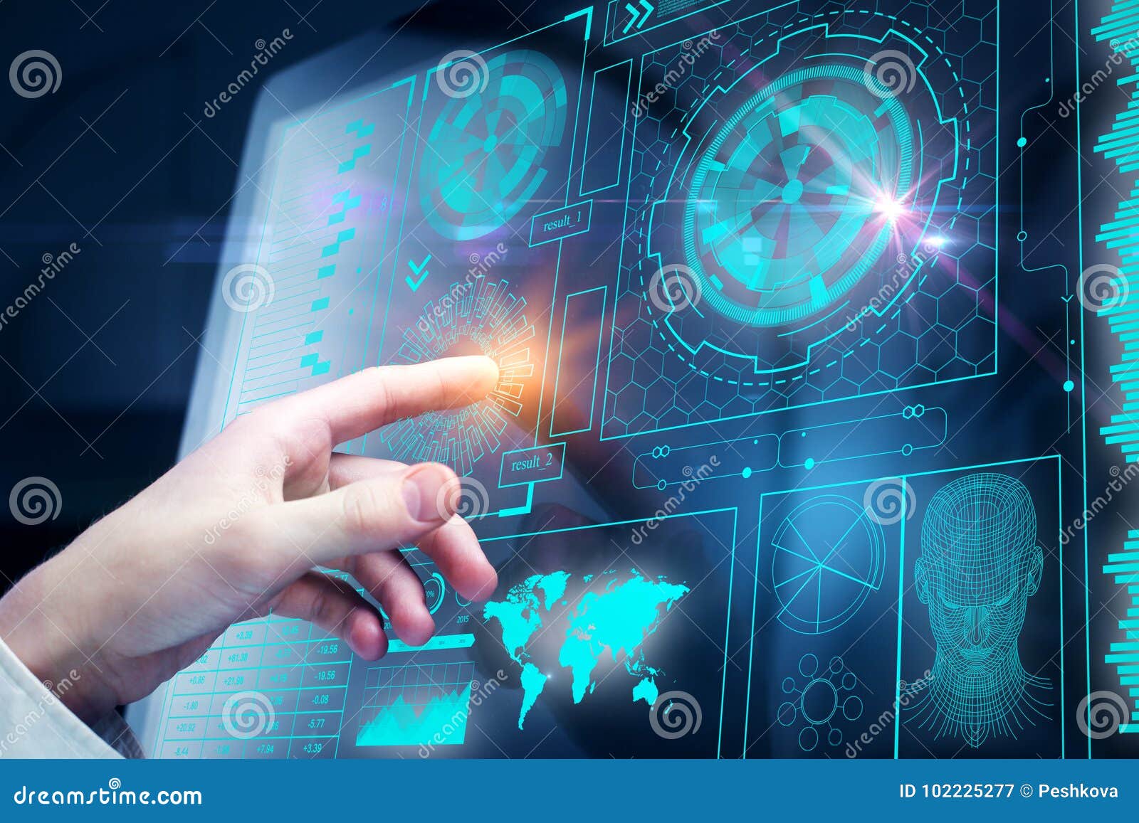 HUD concept stock illustration. Illustration of interface - 102225277