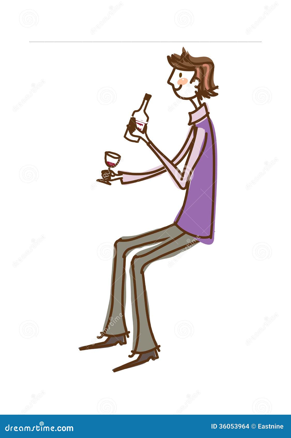 Side view of man stock vector. Illustration of background - 36053964