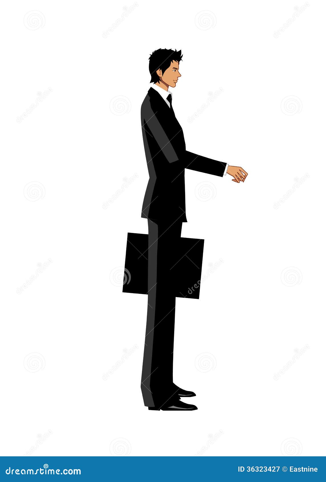 Side view of man stock vector. Illustration of closeup - 36323427
