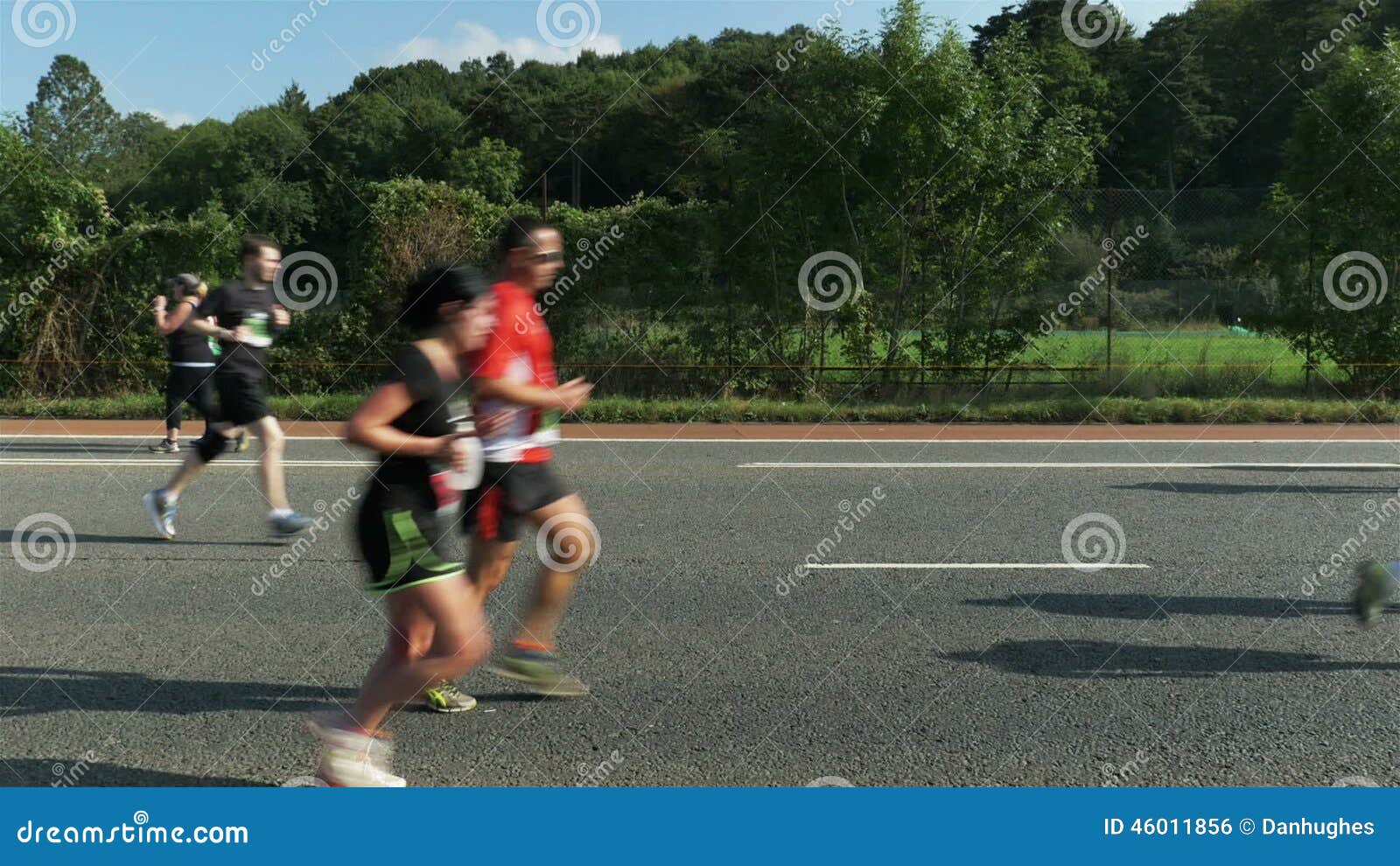 Side view marathon runners stock footage. Video of sunshine - 46011856